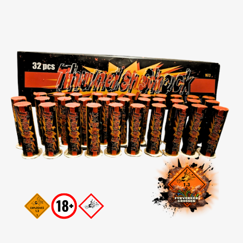 Thundershock 32-pack :: www.fyrverkerigrossen.se